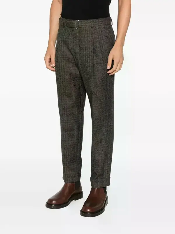 Officine Générale Belted Check Trousers