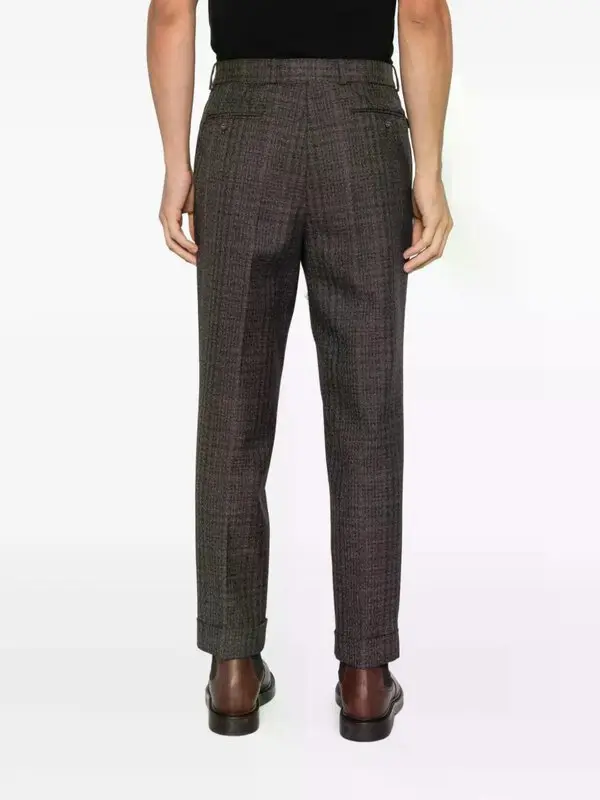 Officine Générale Belted Check Trousers