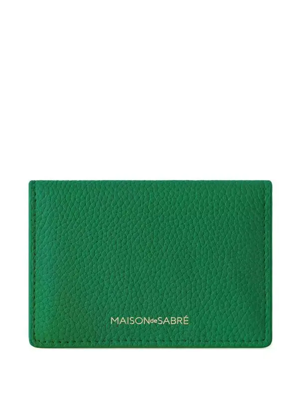 MAISON DE SABRE Expandable Leather Card Holders - Green