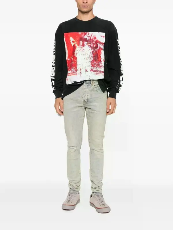 PURPLE BRAND P002 Distressed Jeans