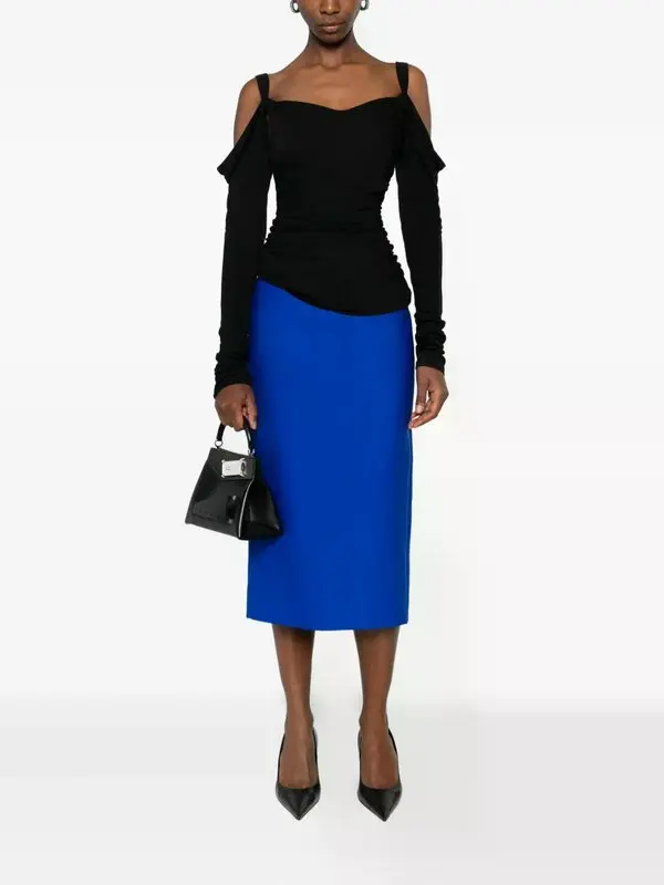 David Koma Pencil Back Slit Skirt