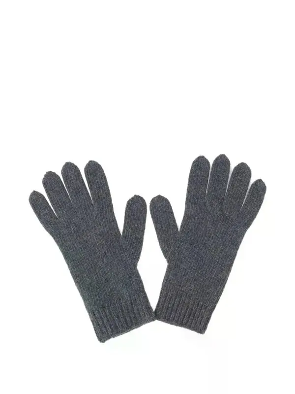 VIVIENNE WESTWOOD Orb Appliqué Cashmere Gloves - Grey