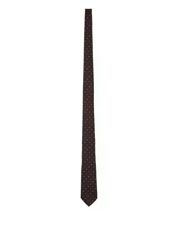Paul Smith Polka-dot Neck Tie - Brown