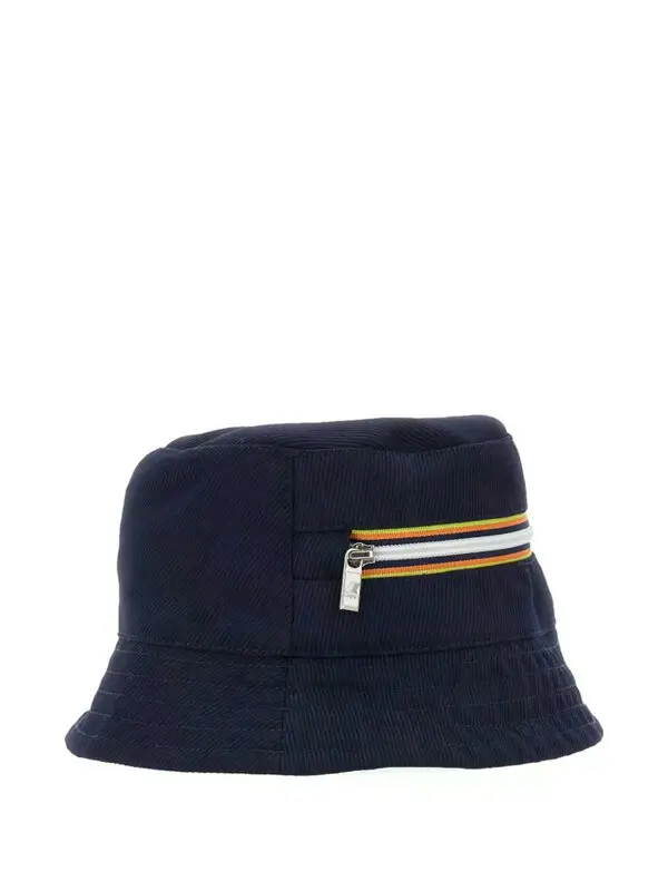 K-WAY Zip-detail Bucket Hat - Blue