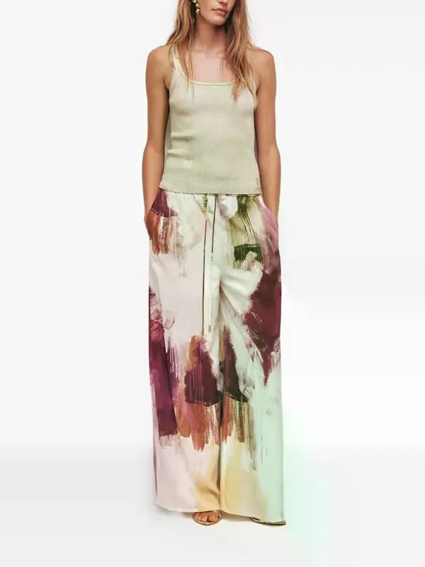 Aje Atomic Silk Palazzo Pants