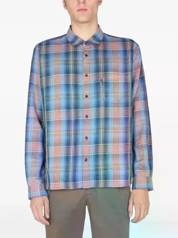 You Must Create Checked-pattern Pocket Shirt