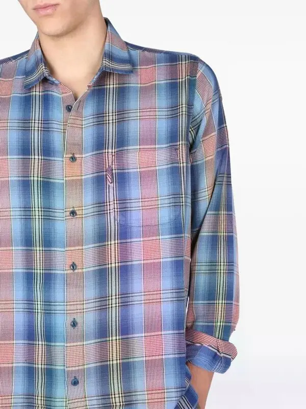 You Must Create Checked-pattern Pocket Shirt