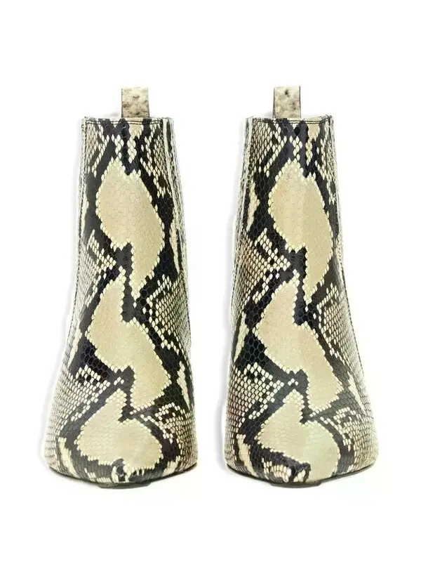 Roberto Festa Printed Leather Ankle Boots