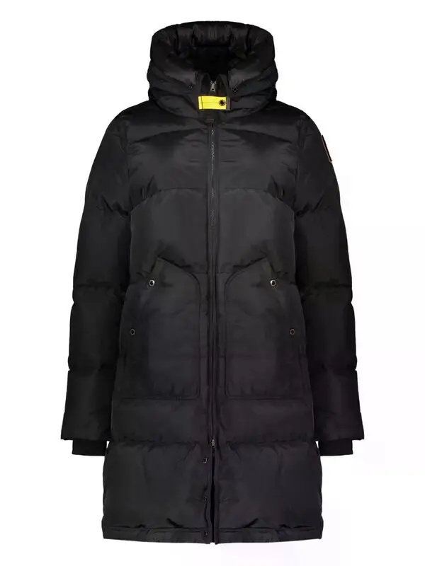 PARAJUMPERS Hooded Down Jacket With Logo Patch