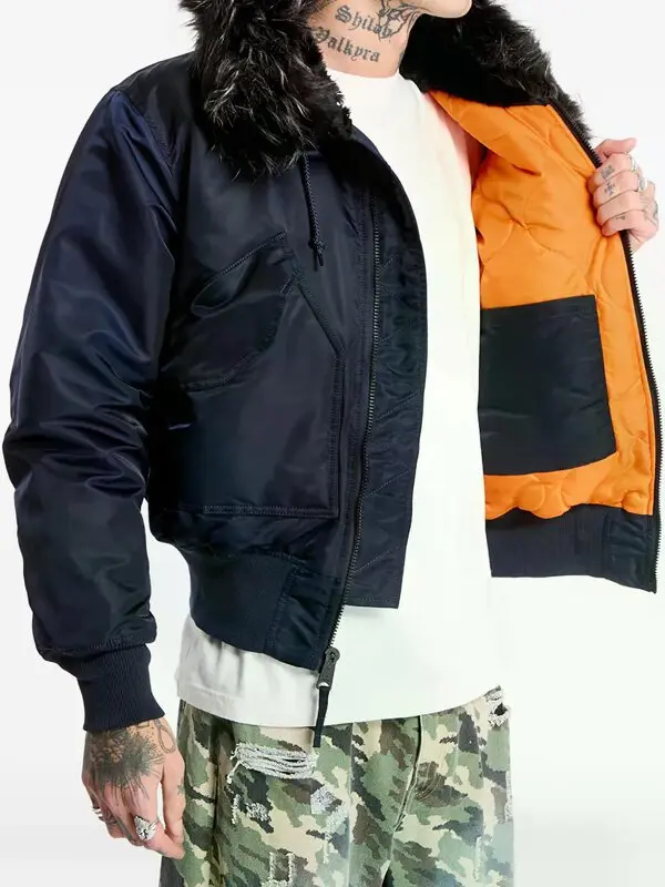Alpha Industries Hooded Faux Fur Jacket