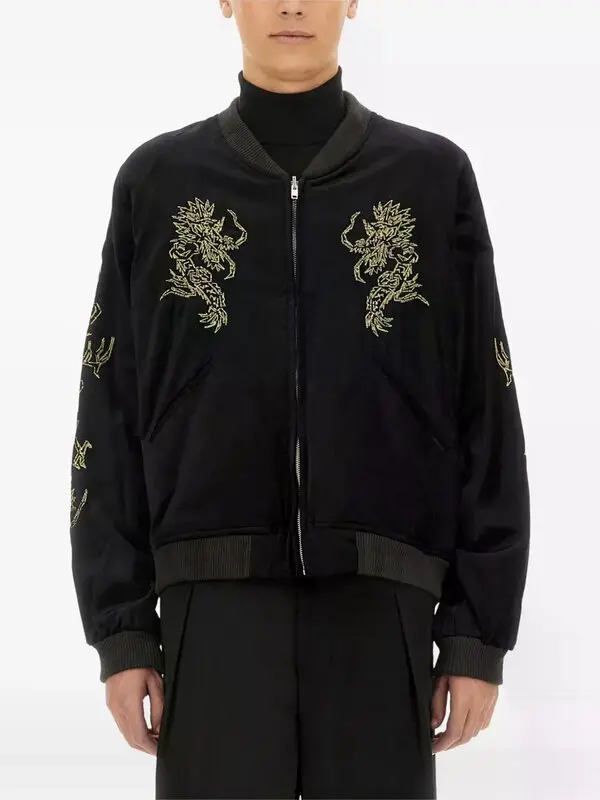 SASQUATCHFABRIX Dragon-embroidered Bomber Jacket