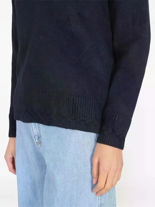 Saint James V-neck Sweater With Collar