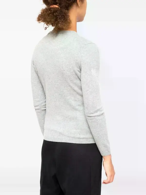 LA ROSE Buttoned Cashmere Cardigan - Grey