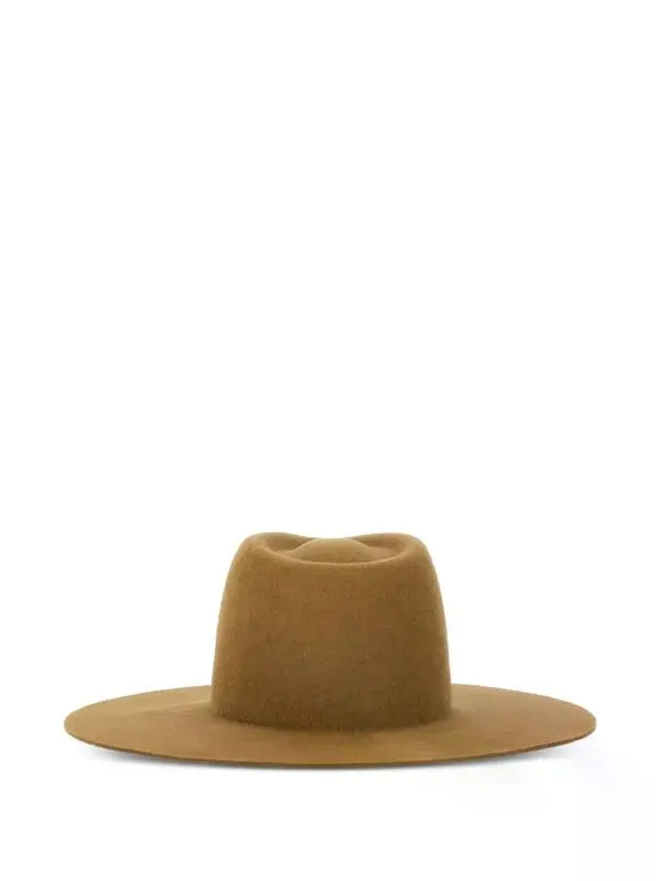 Ruslan Baginskiy Logo Fedora Hat - Brown