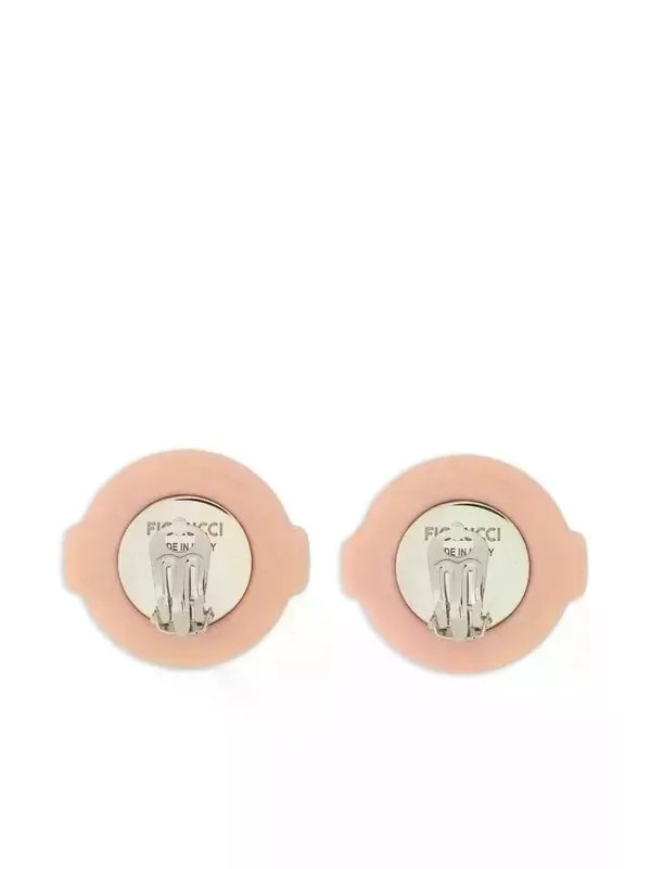 Fiorucci Logo Stud Earrings - Pink