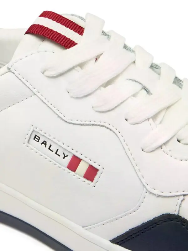 Bally Jasper Ribbon-detail Leather Sneakers