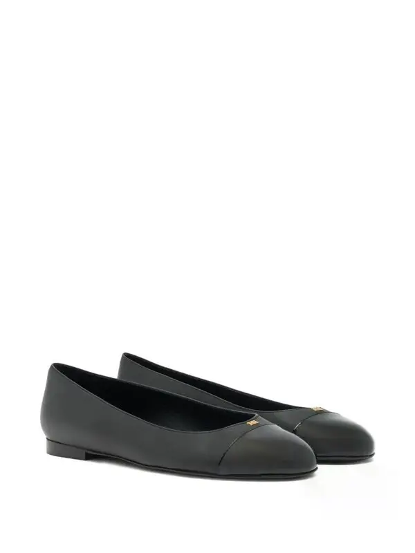 Bally Toe-cap B-chain Leather Ballet Flat