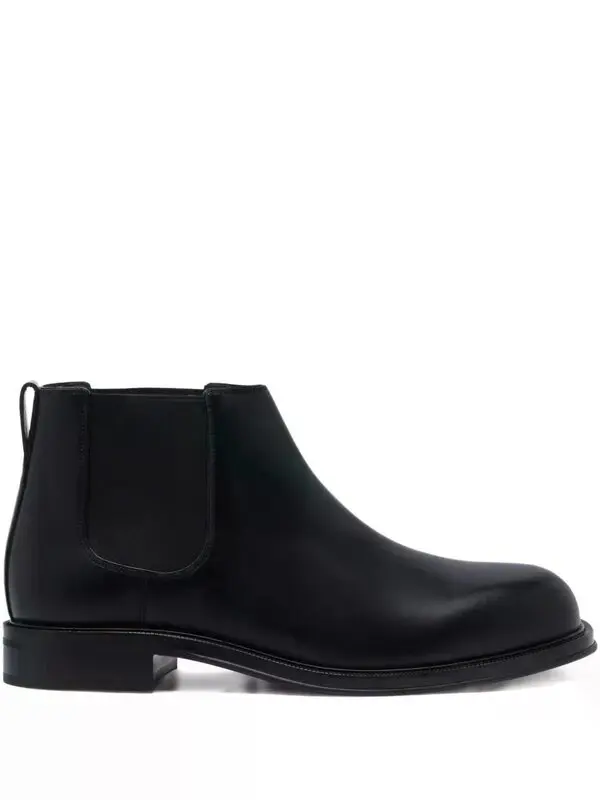 Bally Pull-loop Leather Chelsea Boots - Black