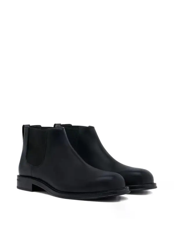 Bally Pull-loop Leather Chelsea Boots - Black