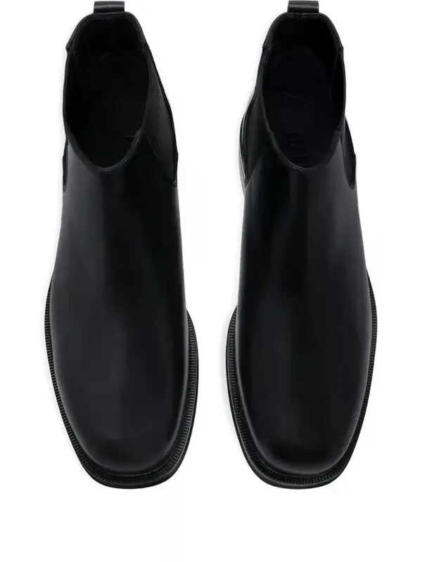 Bally Pull-loop Leather Chelsea Boots - Black