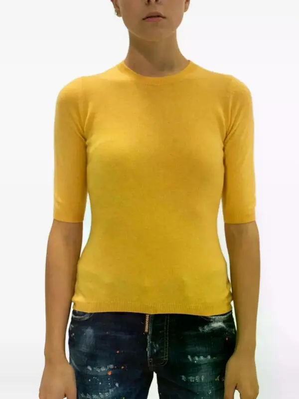 LA ROSE Crew-neck Cashmere Sweater