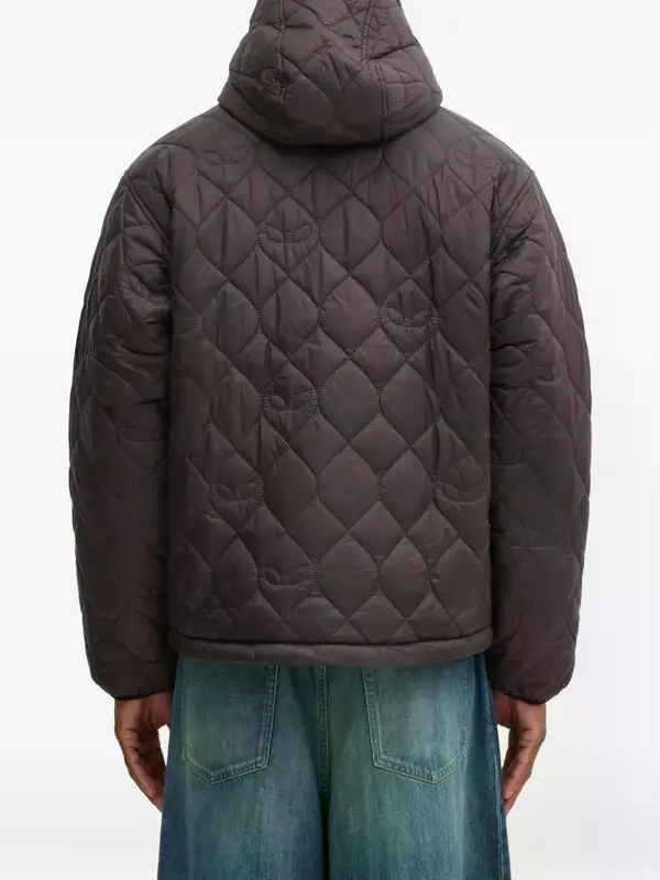 NO PROBLEMO Quilted Hooded Jacket