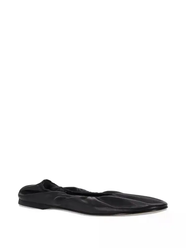 Dear Frances Scrunch-effect Ballerina Flats