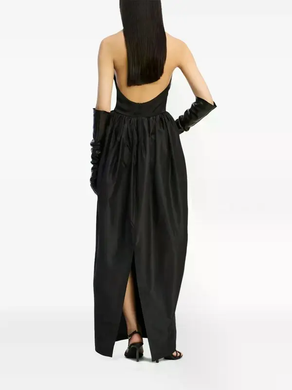ROTATE BY BIRGER CHRISTENSEN Halter-neck Dress - Black