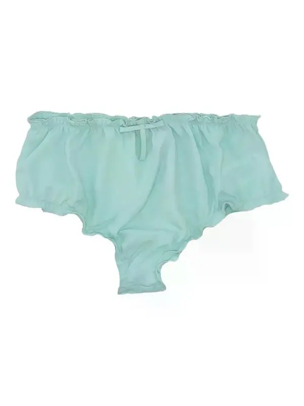 Vivetta Ruffled Bow Briefs - Green