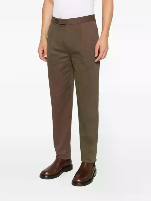 Zegna Pleated Trousers - Brown