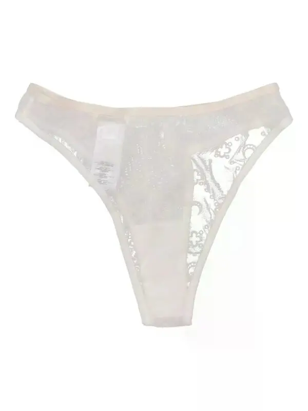 MARINE SERRE Mesh High-cut Panties