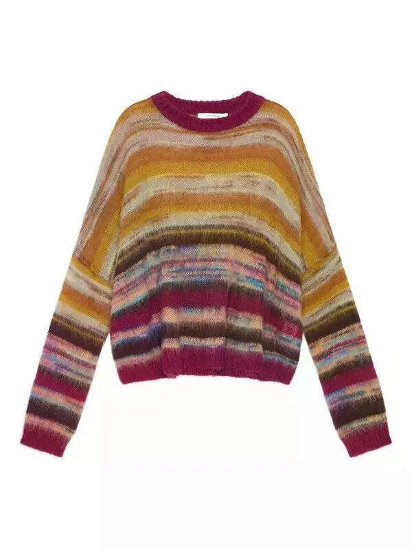 Malìparmi Striped Mohair Blend Sweater