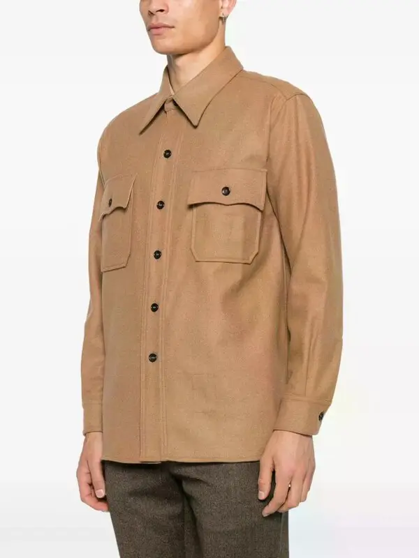 FORTELA Button Overshirt - Neutrals
