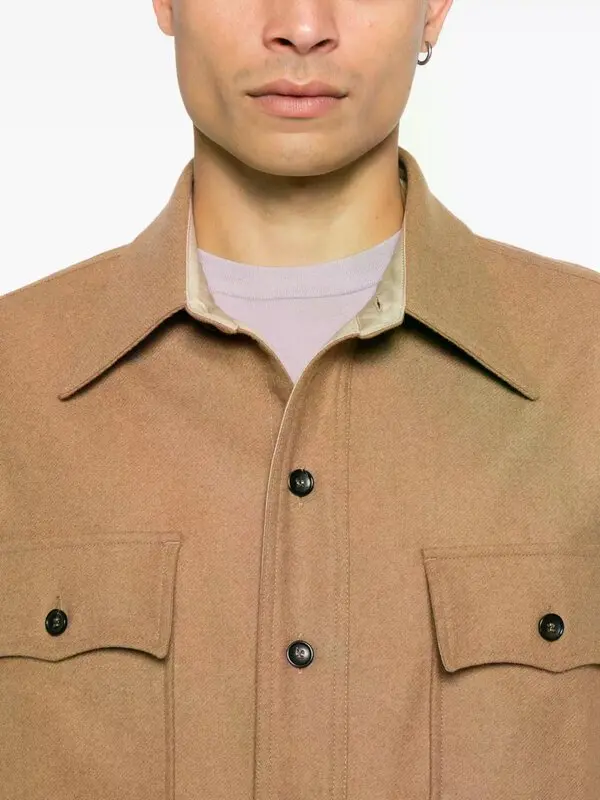 FORTELA Button Overshirt - Neutrals