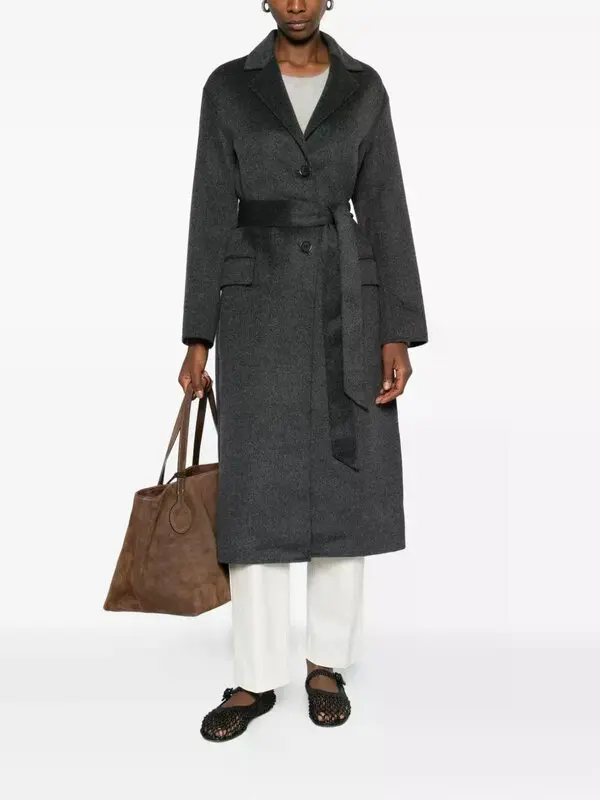Aspesi Belted Coat - Grey