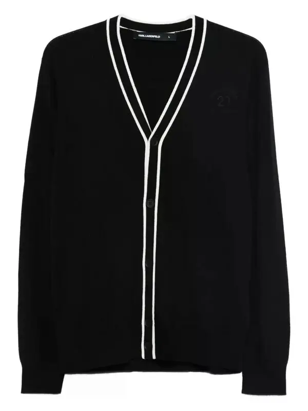 Karl Lagerfeld Logo-motif Cardigan