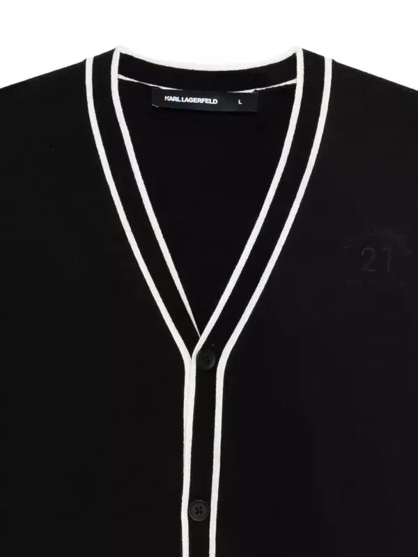Karl Lagerfeld Logo-motif Cardigan