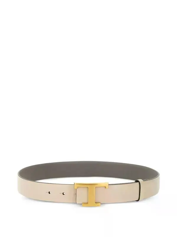 TOD'S Logo-buckle Belt - Neutrals