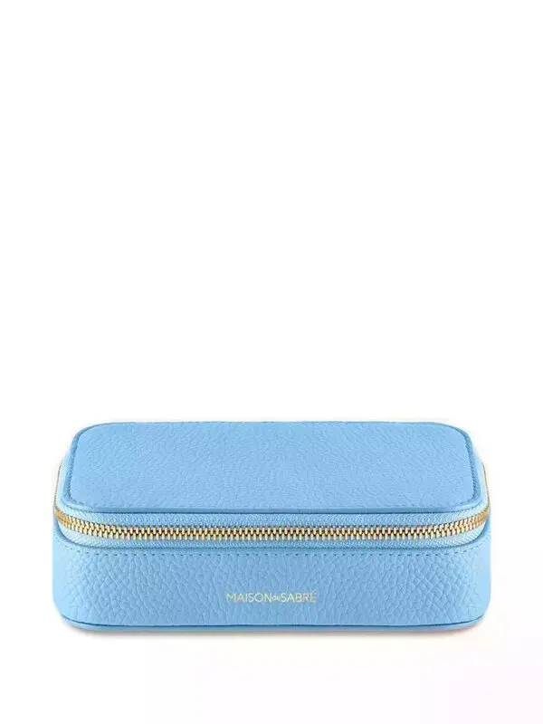 MAISON DE SABRE Leather Jewellery Case - Blue