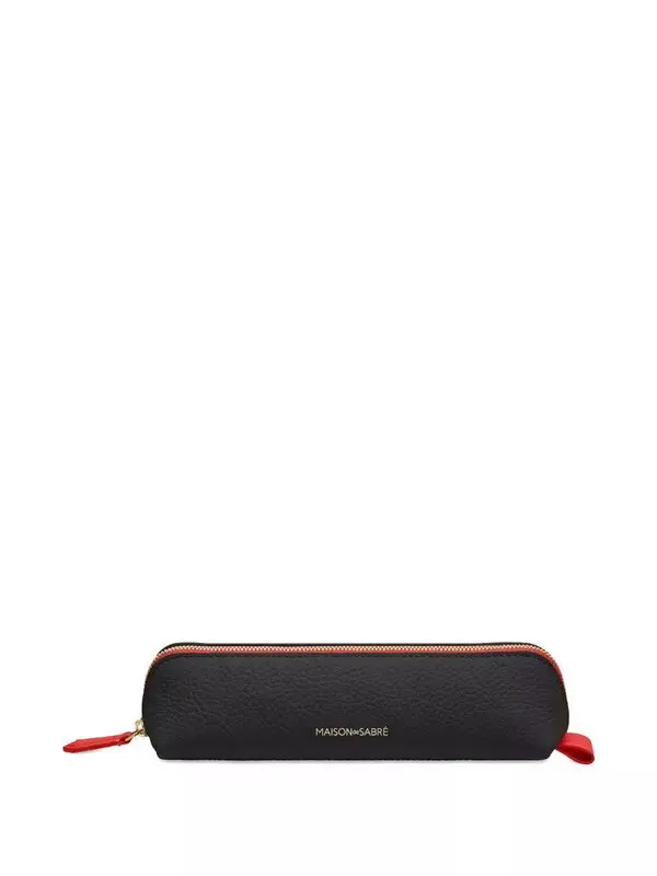 MAISON DE SABRE Leather Pencil Case - Black