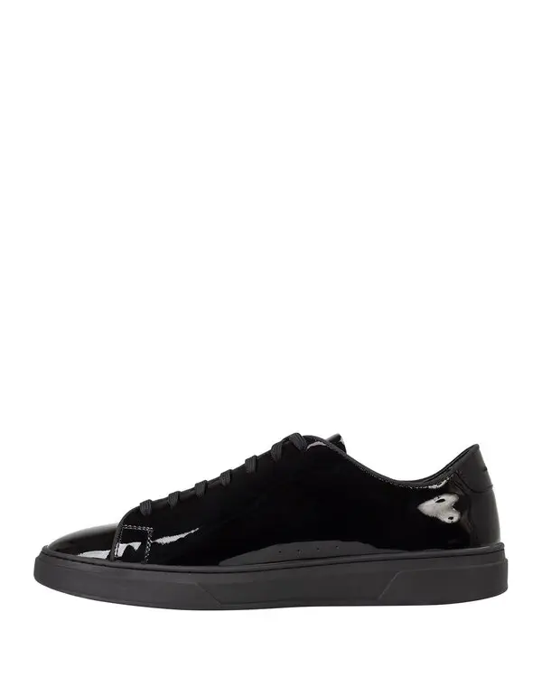 BOSS Lace Up Patent Leather Sneakers