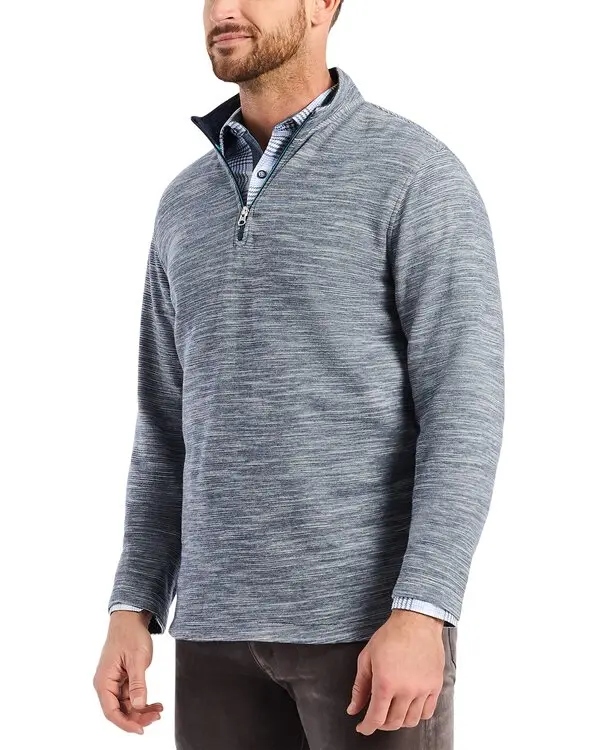 Robert Graham Long Sleeve Quarter Zip Knit Pullover