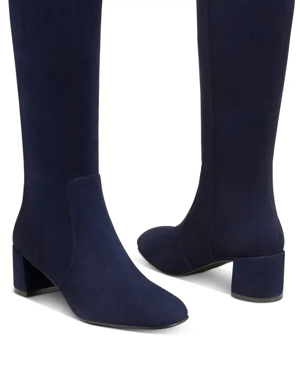 STUART WEITZMAN Maeve Zip Boots - Nice Blue