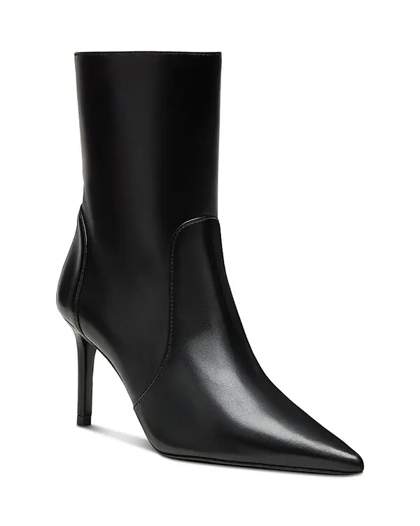 STUART WEITZMAN Power 75 Zip Booties - Black