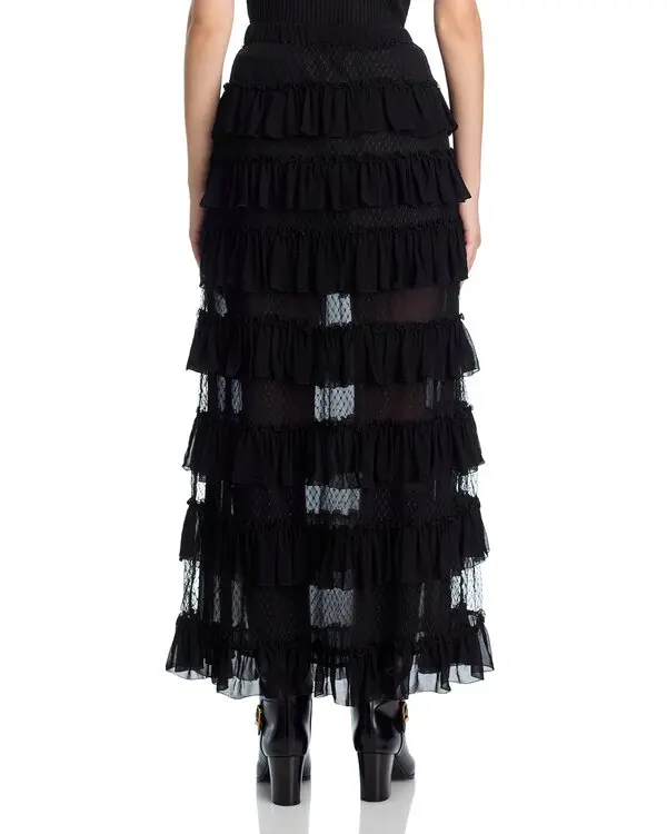 The Great. Winter Mesh Maxi Skirt
