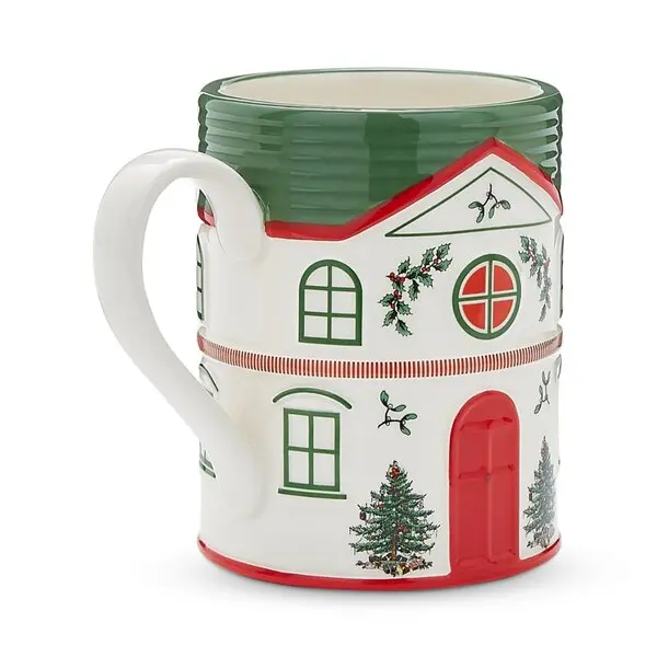 SPODE Christmas Tree Christmas Village Mug