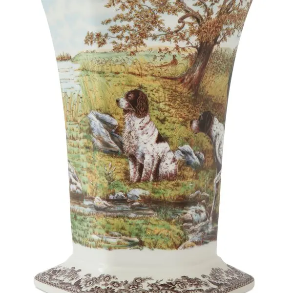 SPODE Woodland Hexagonal Vase, 10.5