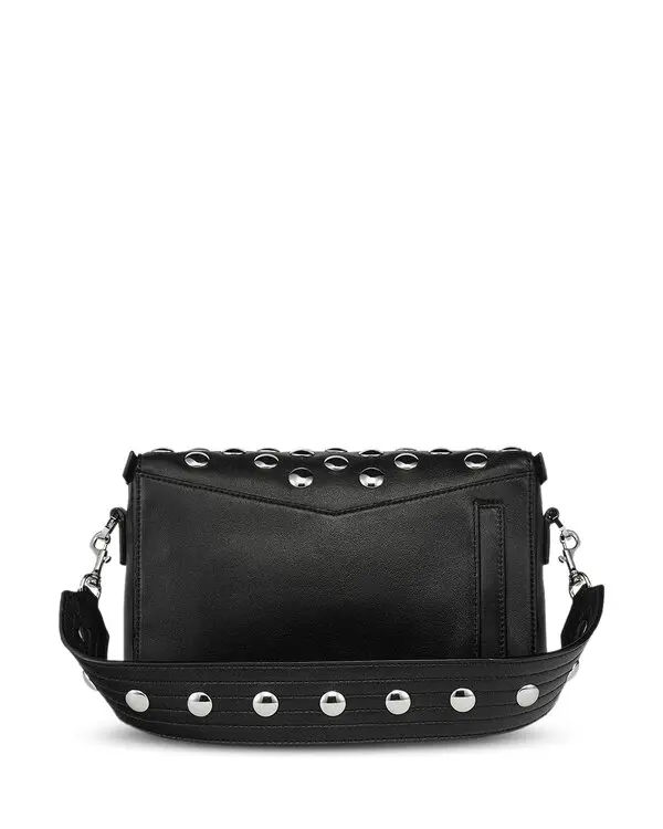 Mcm Aren Visetos Studded Crossbody Bag