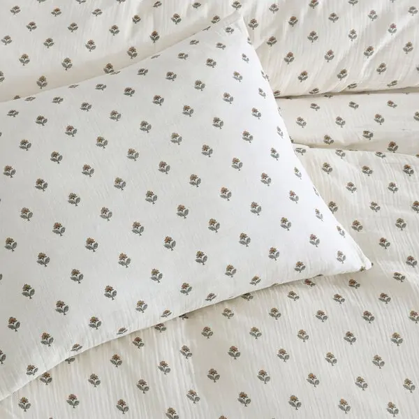 PERI HOME Block Print Gauze Duvet Set, King