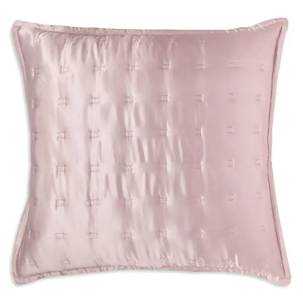 Gingerlily Silk Windsor Sham, Euro - Vintage Pink
